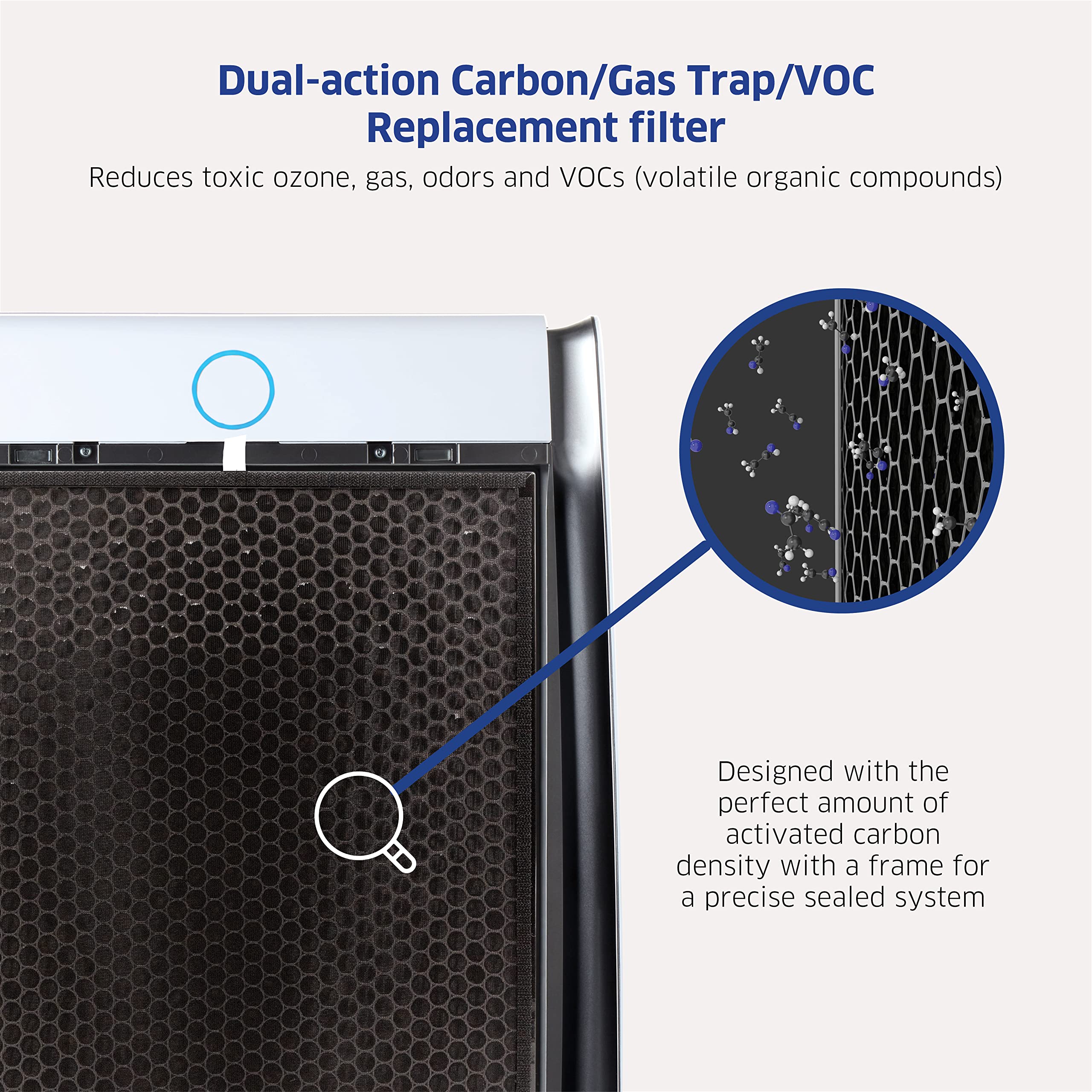 AIRDOCTOR AD3000 4-in-1 Air Purifier and AIRDOCTOR Genuine Replacement Carbon Gas Trap VOC Filter with Pre-Filter Bundle