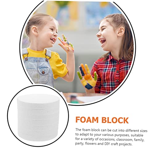 16pcs White Foam disc Fake Cake Tray Foams Cake Tray Foams Cake Stand Craft Foam Round Foam Circles Craft DIY Foams Round Cake pan Foams Cake Plate Unique Bottom Bracket Child