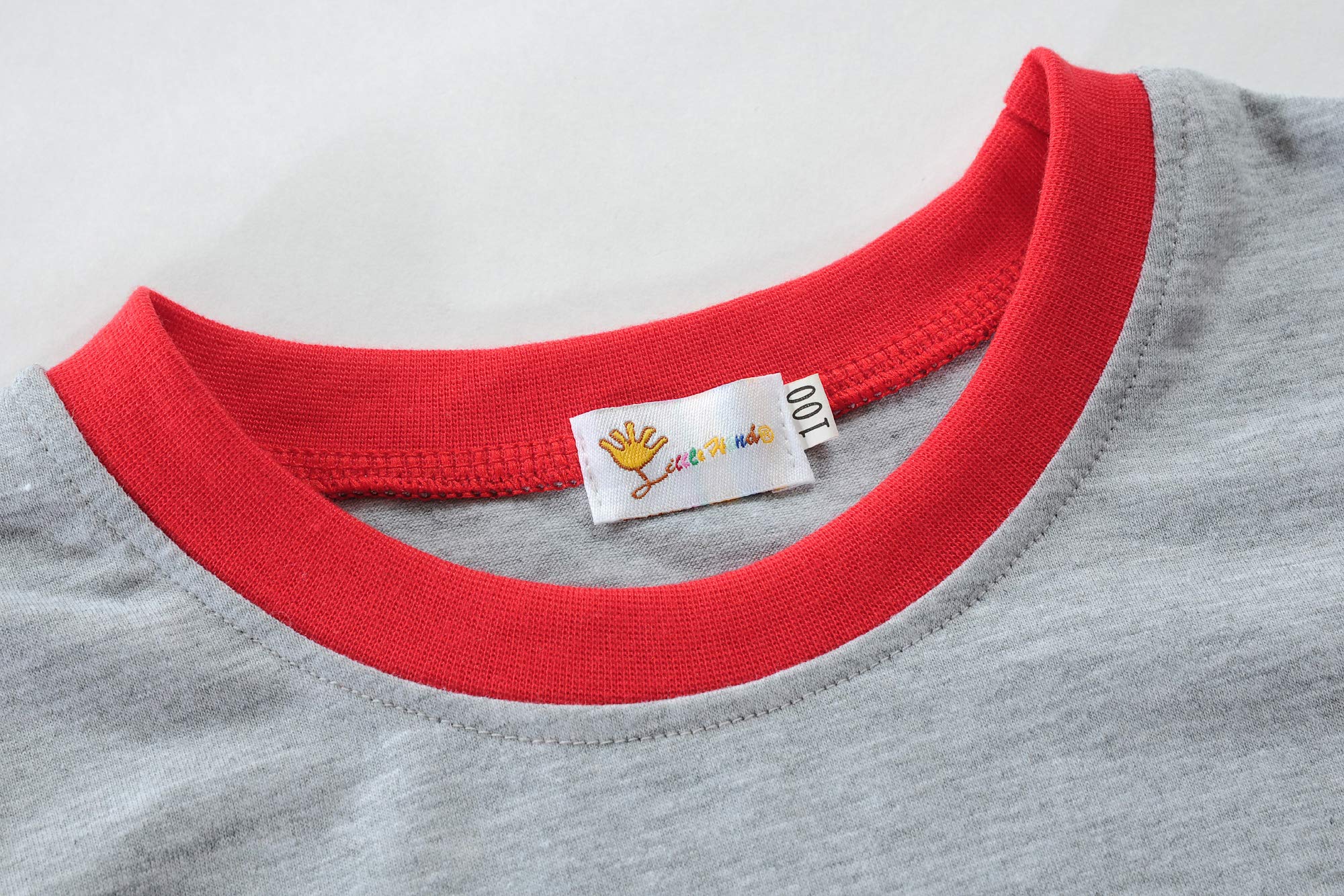 Little Boys Gray Pajamas Sleepwear Red Race Car Toddler Pyjamas Pant Sets for 6t Kids