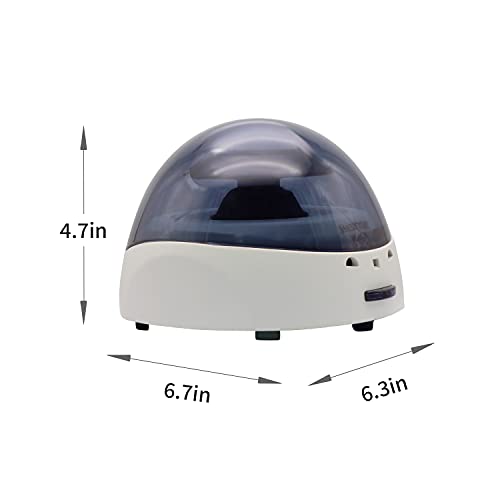 WEST TUNE Mini Centrifuge Machine 7000rpm Lab Benchtop Centrifuge Palm Microcentrifuge with Low Noise 2 Rotors for 0.2/0.5/1.5/2ml Centrifuge Tubes and PCR Strips