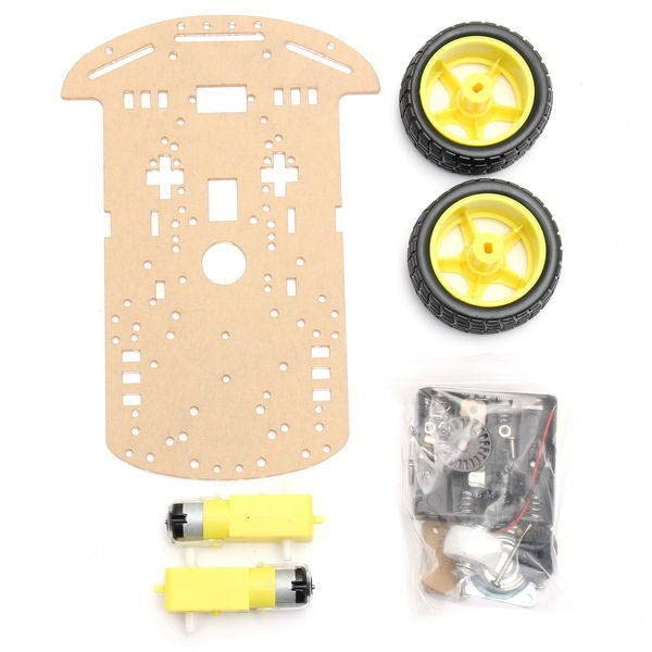 2WD Avoidance Tracking Smart Robot Car Chassis Kit with Speed Encoder Ultrasonic for Arduino