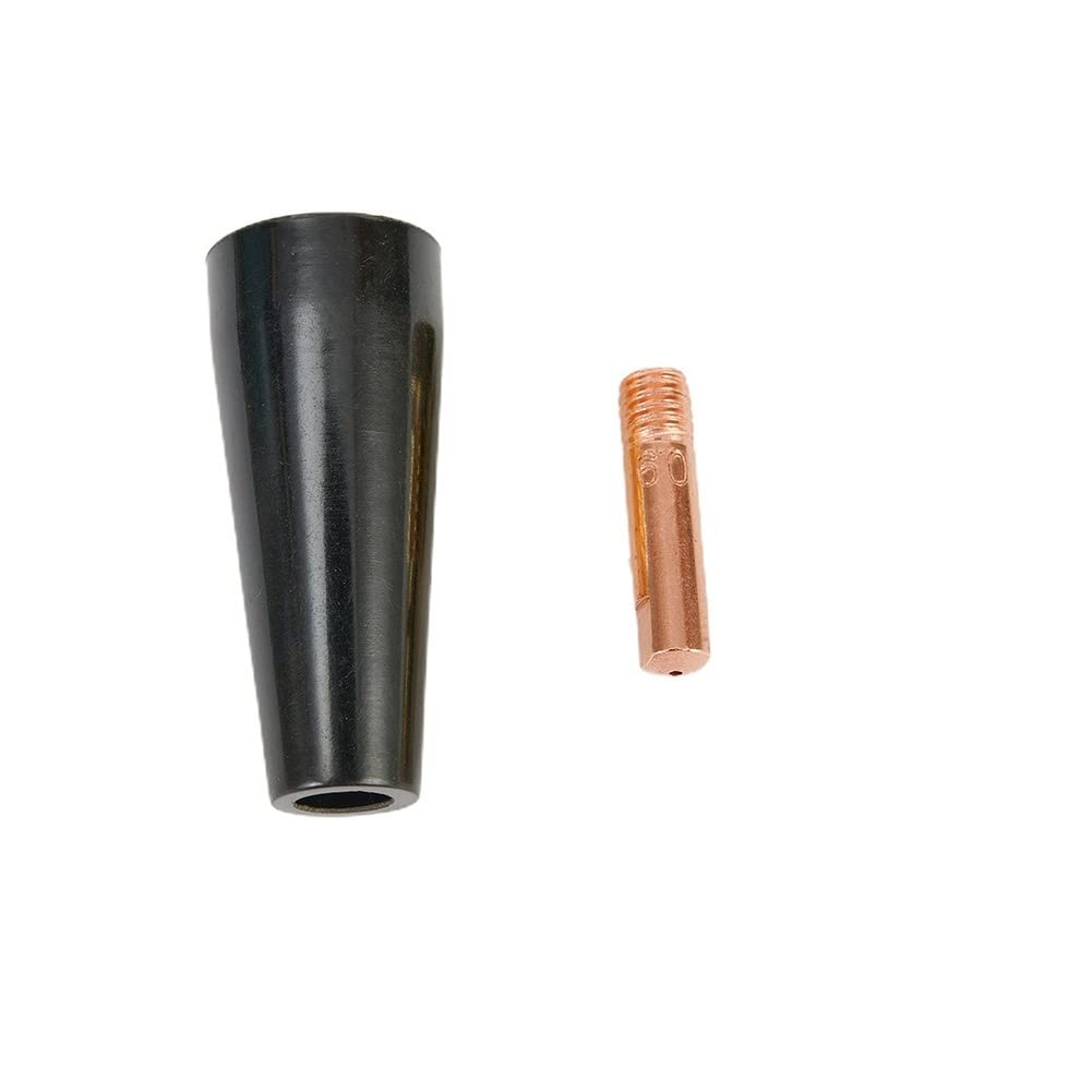 21PCS Gasless Flux Nozzle Tip for TITANIUM Easy-Flux 125 Amp Welder 56355 56359,030/0.8 mm Tip, Torch Welding Accessories MIG Welder Nozzle Contact Tips