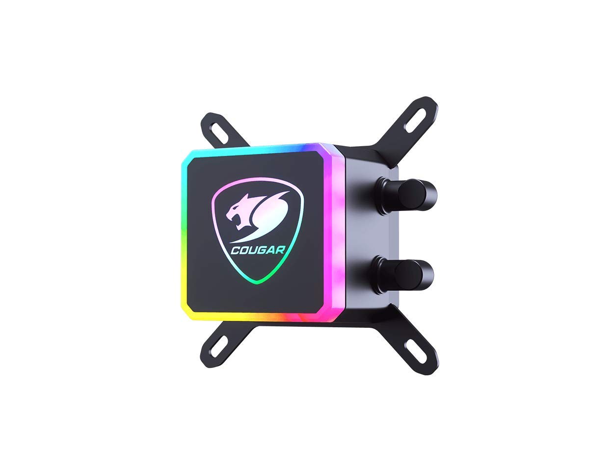 Cougar Aqua High-Performance CPU Liquid Cooler with Vibrant and Dazzling RGB LED Pump Head and a Remote Controller (Aqua 120) (3MAQU120.0001)