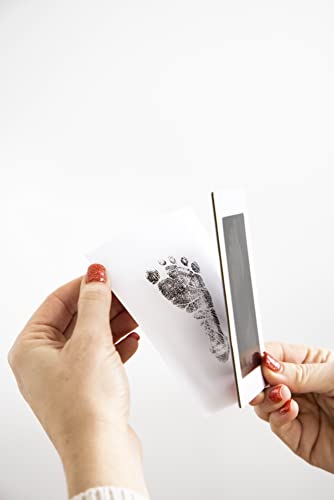 Little Pear Clean-Touch Babyprint Ink Pad, No Touch Ink Pad for Baby, Handprint or Footprint Keepsake, Black Ink