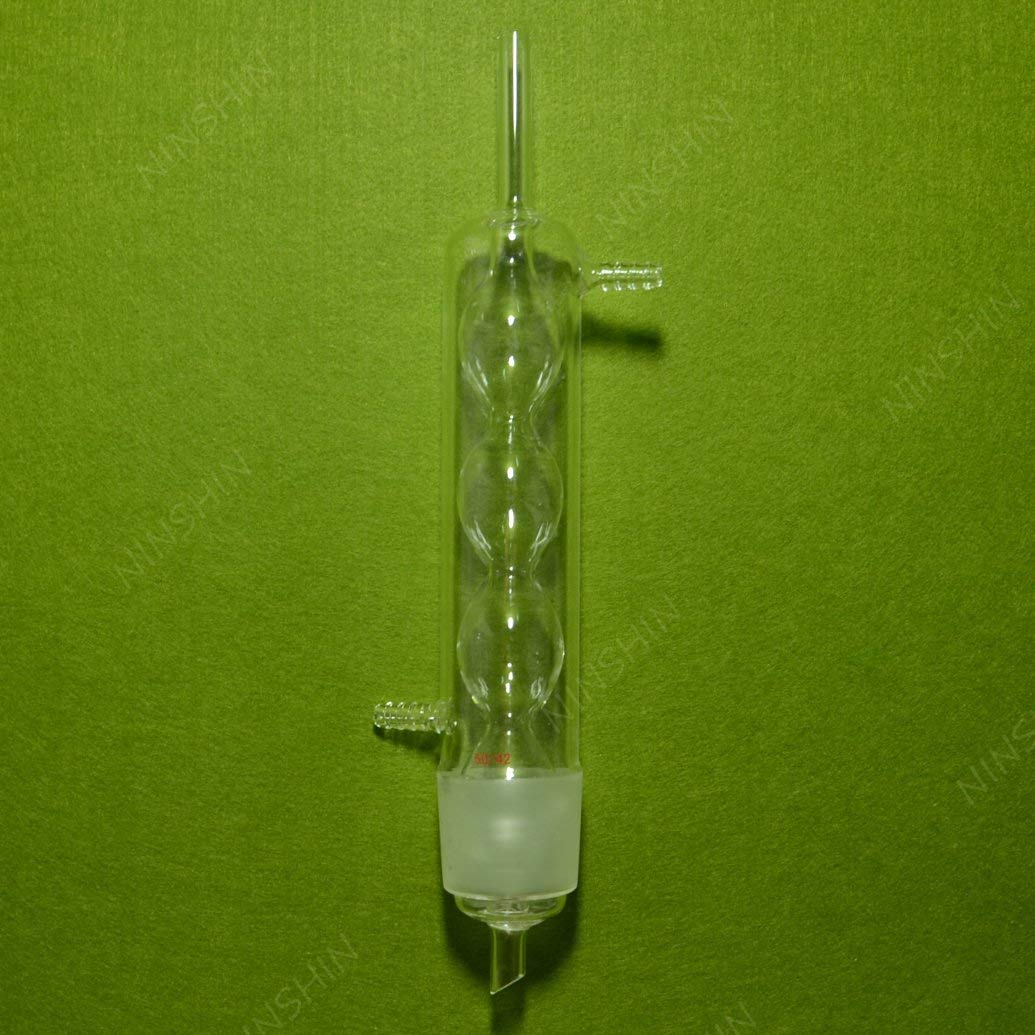 NANSHIN lab Glass,Soxhlet Extractor(24/29 50/42 Joint) with Glass Thimble(45mmX140mm)
