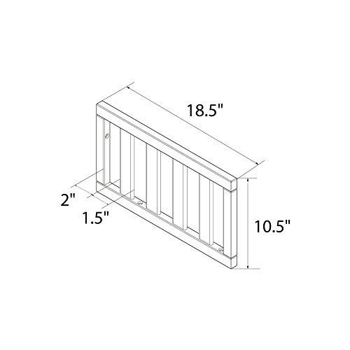 Little Seeds Haven Toddler Guard Rail, Dove Gray
