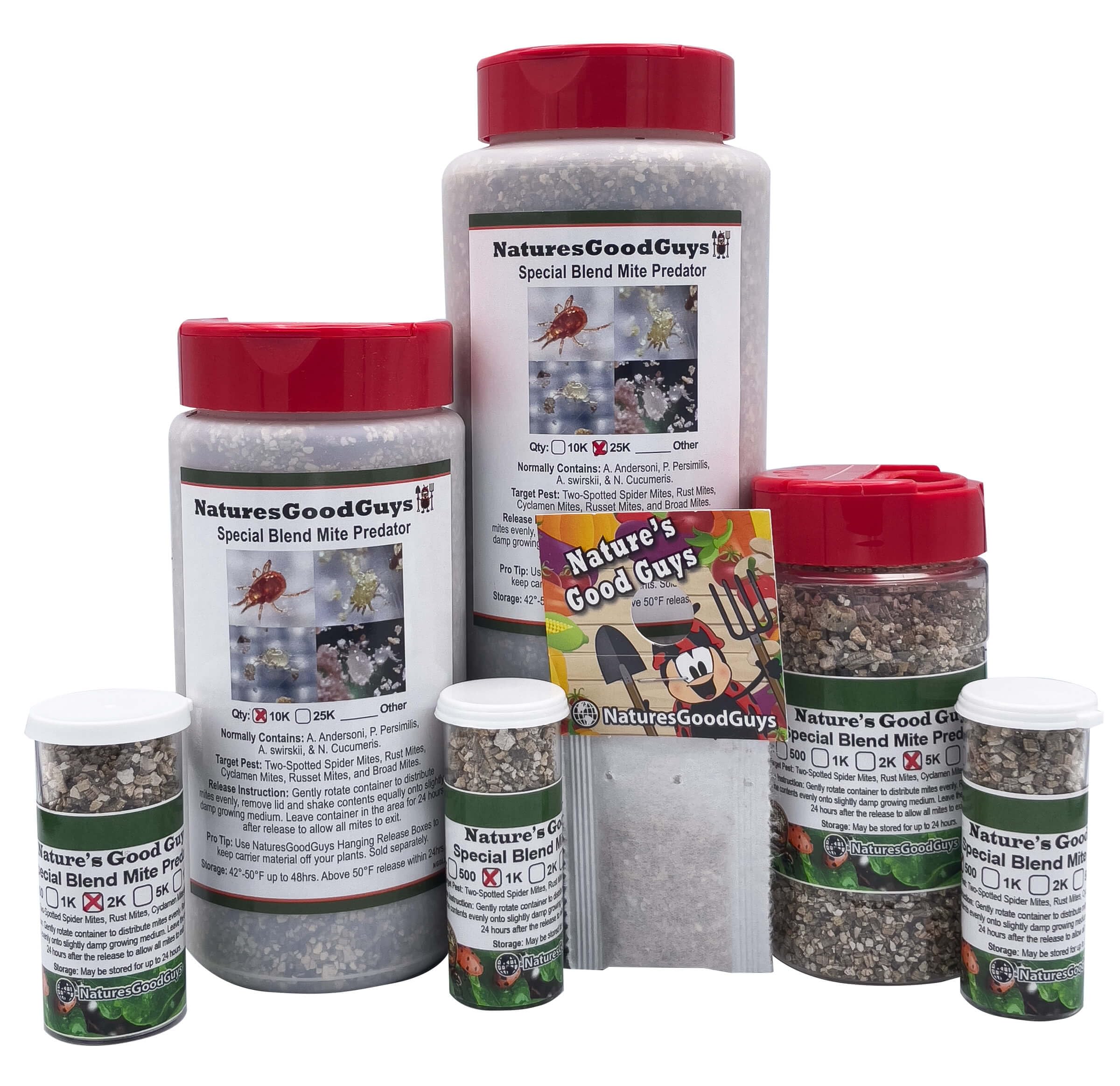 4,000 Live Adult Predatory Mite Mix - Special Blend Mix - Triple Blend Mix