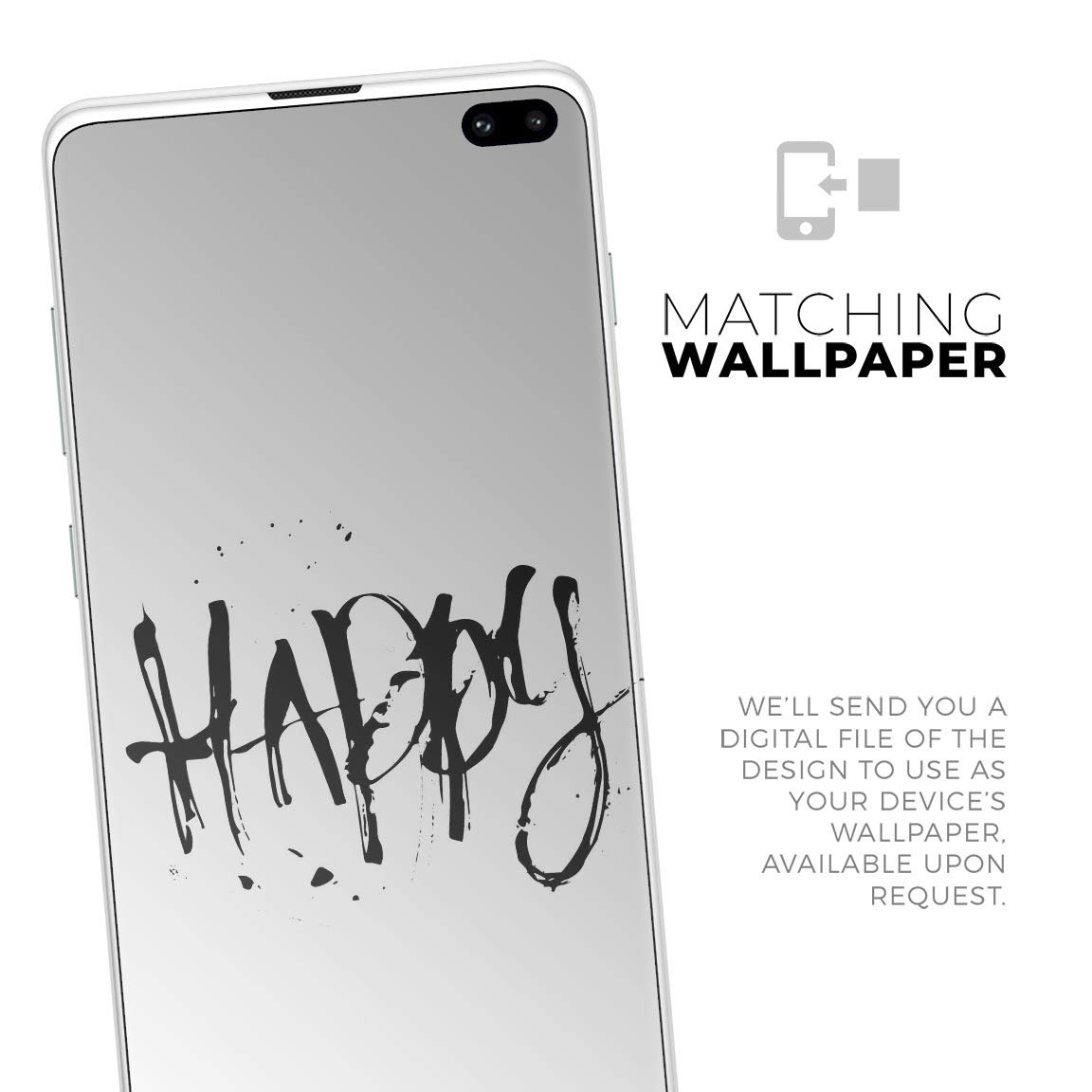 DesignSkinz Happy Splatter Protective Vinyl Decal Wrap Skin Cover Compatible with The Samsung Galaxy S20 (Screen Trim & Back Glass Skin)
