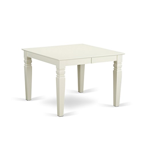East West Furniture WEDA7-WHI-C Dining Room Table Set, 7-Piece