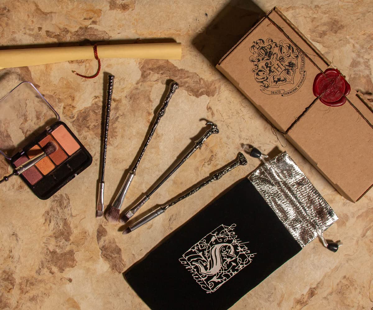 VKM BOONILO´OB Harry Inspired Makeup Brushes Set – Magical Wand Brush Collection for Women & Potter Fans