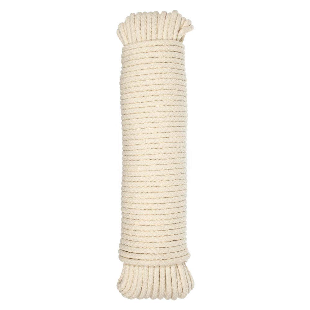 All-Purpose Cotton Clothesline Rope - 100 Feet - 3/16 Inch Diameter
