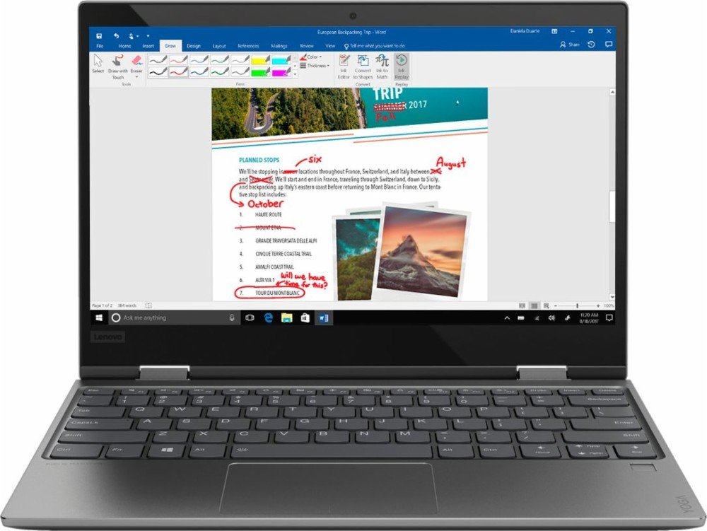 2020 Premium Flagship Lenovo Yoga 720 12.5 Inch FHD Touchscreen Tablet Laptop (Intel Core i5-7200U up to 3.1GHz, 8GB DDR4, 256GB SSD, USB 3.0, Harman/Kardon, Bluetooth, WiFi, Windows 10)