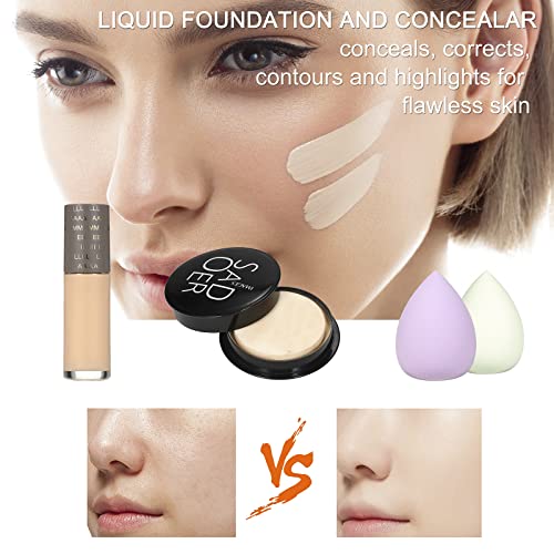 All in One Makeup Kit Makeup Kit for Women Full Kit Multipurpose Makeup Kit-Makeup Brush Set,Eyeshadow Palette,Lip Gloss Set, Makeup Bag,Eyebrow Pencil,Eyeliner pencil,Mascara,Contour Bar,Liquid foundation,concealer and Face Makeup