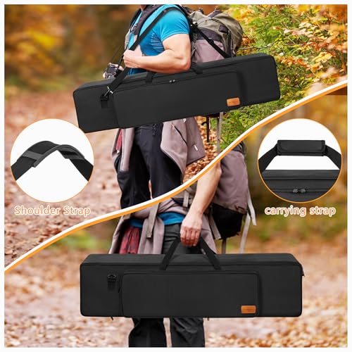 TORIBIO Tripod Carrying Case with Padded Water-resistant 40"x8.2"x8.2"/102x21x21cm Heavy-Duty Multi-Function Tripod Case Bag with Strap,Suit for Lights, Speakers, Cameras, Booms, Microphone Stands