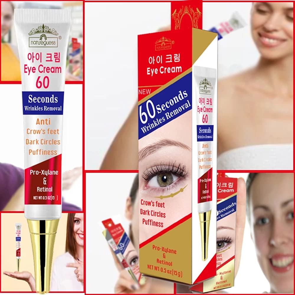 Instant eye cream with retinol, firming, anti-puffiness, wrinkles, removing dark circles, moisturizing skin (1)