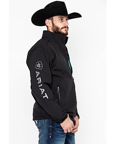 Ariat Men's Logo 2.0 Softshell Jacket, Black, LG