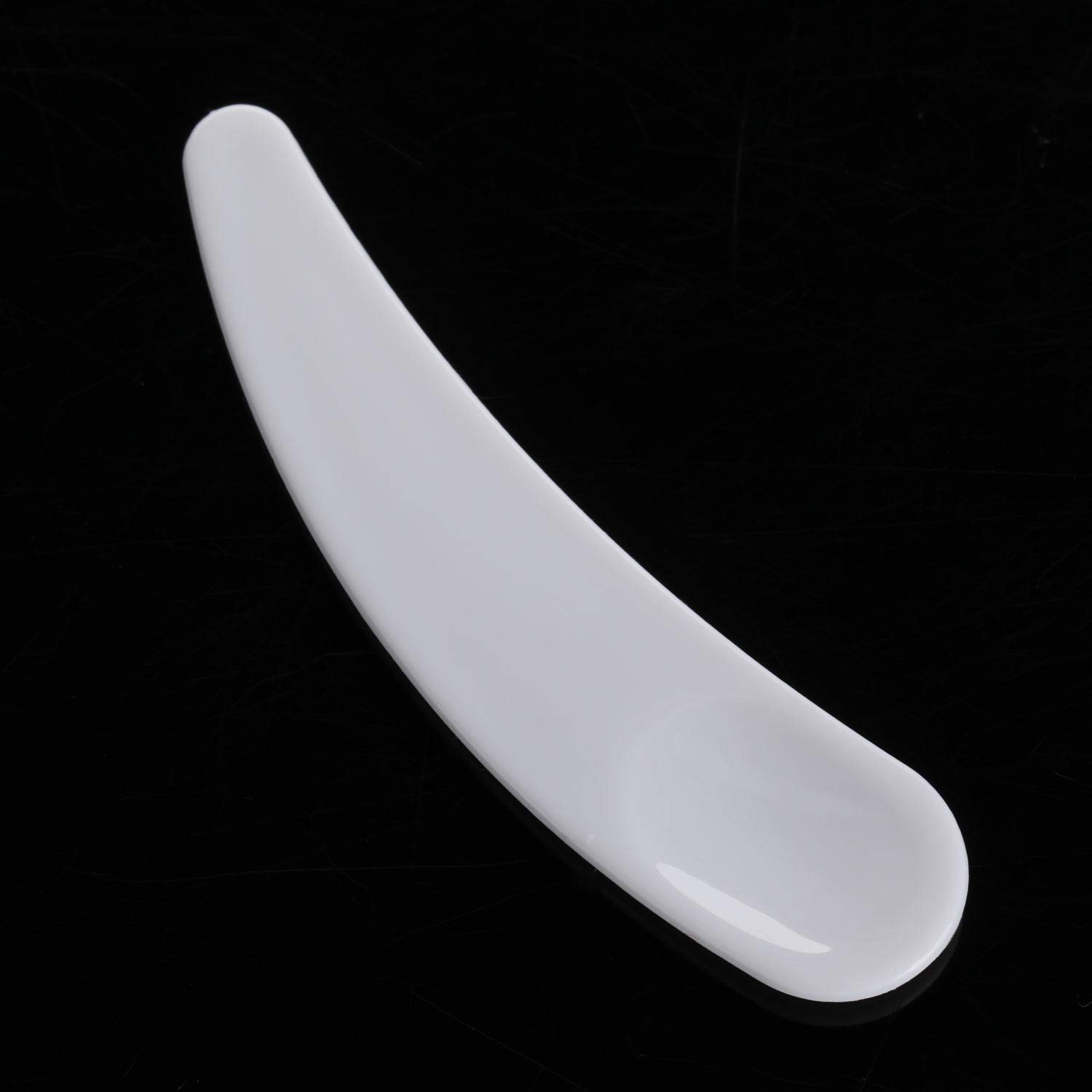 200 Pcs Disposable Makeup Cream Spatula Plastic Mask Spatula Waxing Spatulas Mask Scoops for Mixing and Sampling Cosmetic White