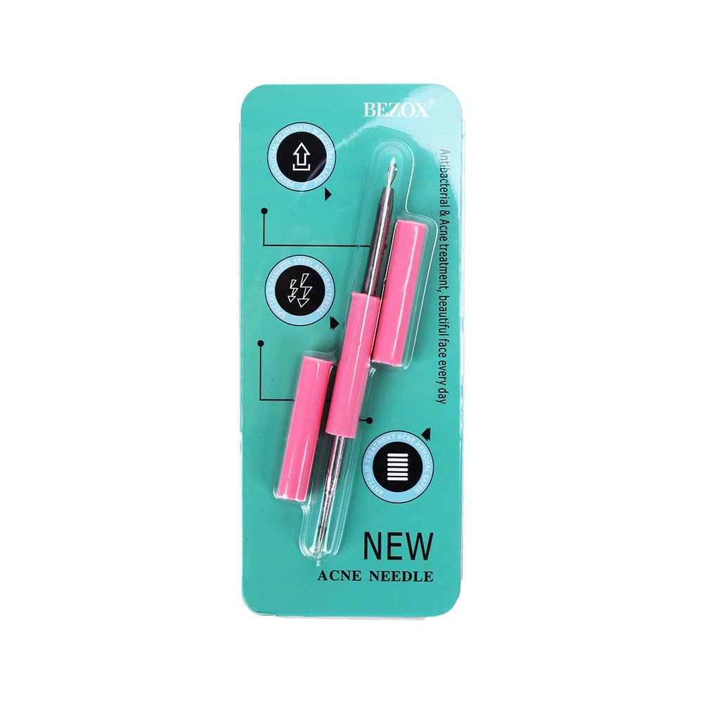 BEZOX Professional Acne Removal Needle, Whitehead & Blackhead Remover, Pimple Extractor Tool