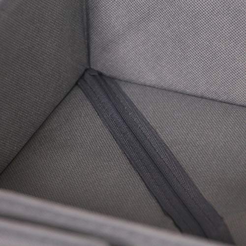 DIOMMELL 6 Pack Foldable Cloth Storage Box Closet Dresser Drawer Organizer Fabric Baskets Bins Containers Divider for Clothes Underwear Bras Socks Lingerie Clothing, M Grey 600