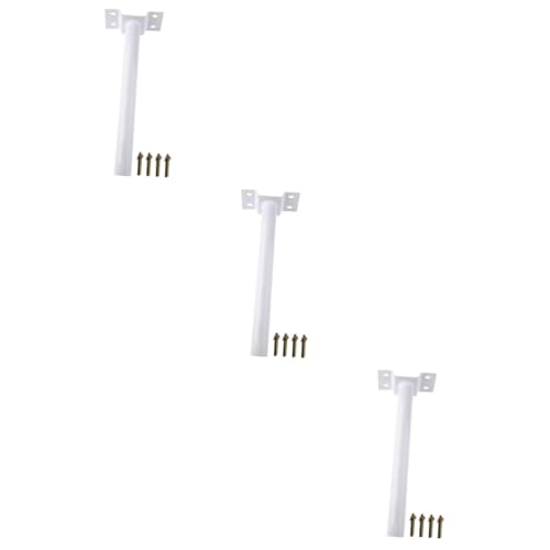 3 Sets Light Fixing Bracket Lamp Arm Bracket Light Fixture Mounting Bracket Street Light Metal Bracket Solar Street Light Bracket Lamp Arm Accessory Street Lamp Mounting Arm