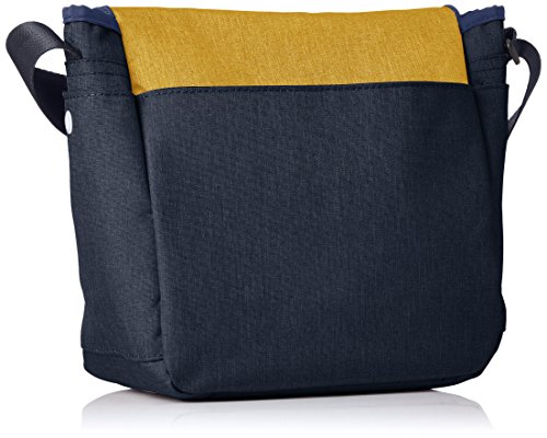 anello(アネロ) Flap Mini Shoulder Bag, Navy/Yellow