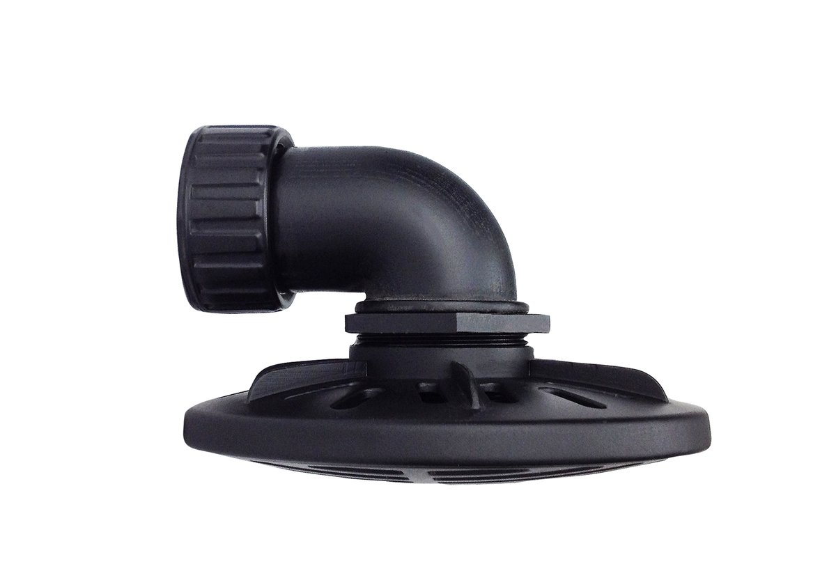 Aquascape AquaSurge Low Suction Intake Attachment for AquaBasin Water Basin | 91117,Black