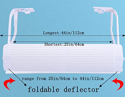 Adjustable Foldable Air Conditioner Deflector Confinement Air Deflector Outlet Air Wing Air Cooled Baffle Wind Direction Telescopic Windshield for Home