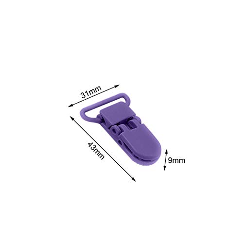 Akabsh Plastic Multi-Purpose Hanger Clips,Durable Firm Plastic Clip Camisole Stabilizer Elastic Rope Adjustable Elastic Holders Durable Firm Plastic Clip Camisole Stabilizer Clip Elastic Rope