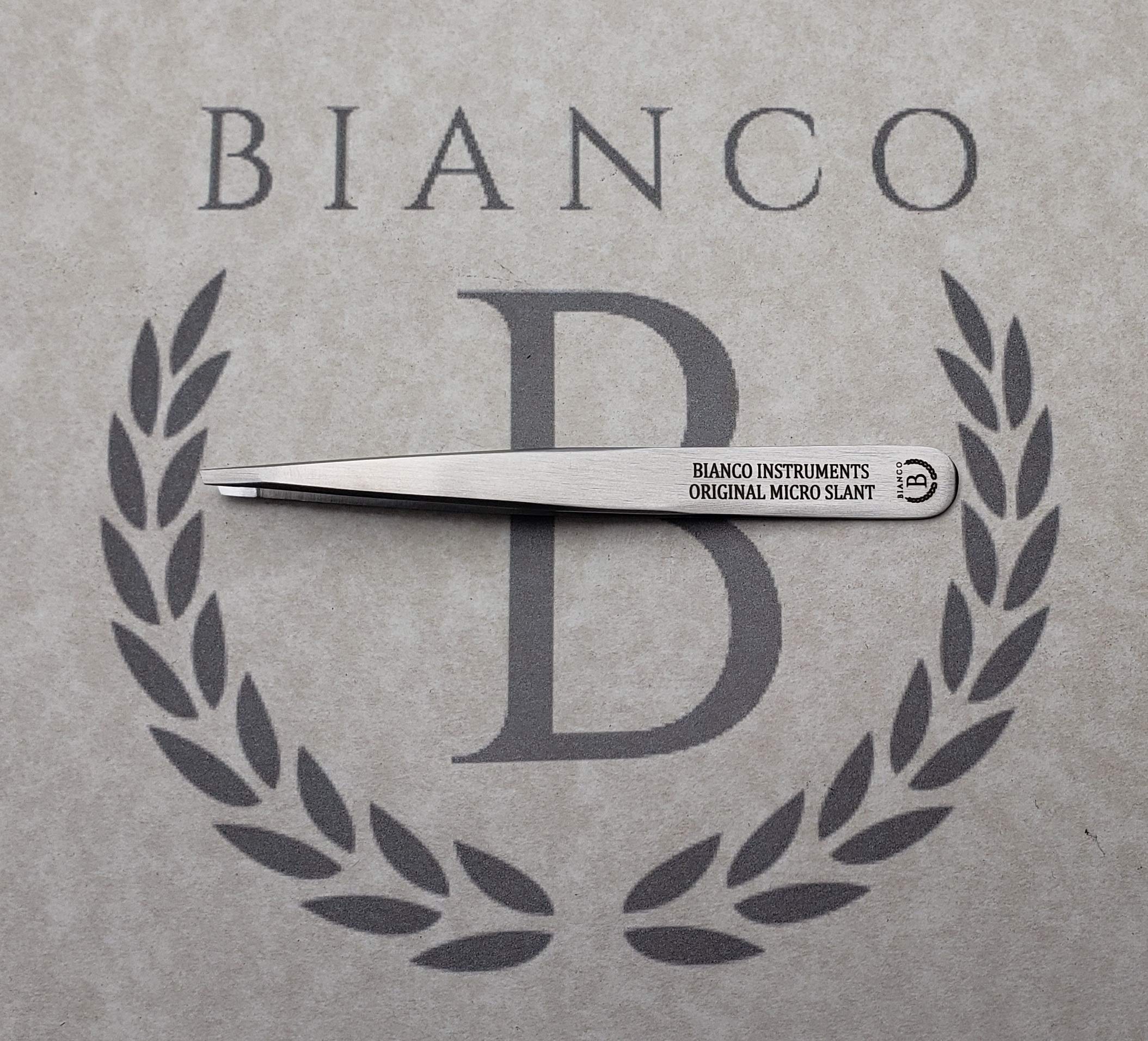 Bianco Instruments EL-199 Original Micro Slant Tweezer Stainless Steel Made in the USA
