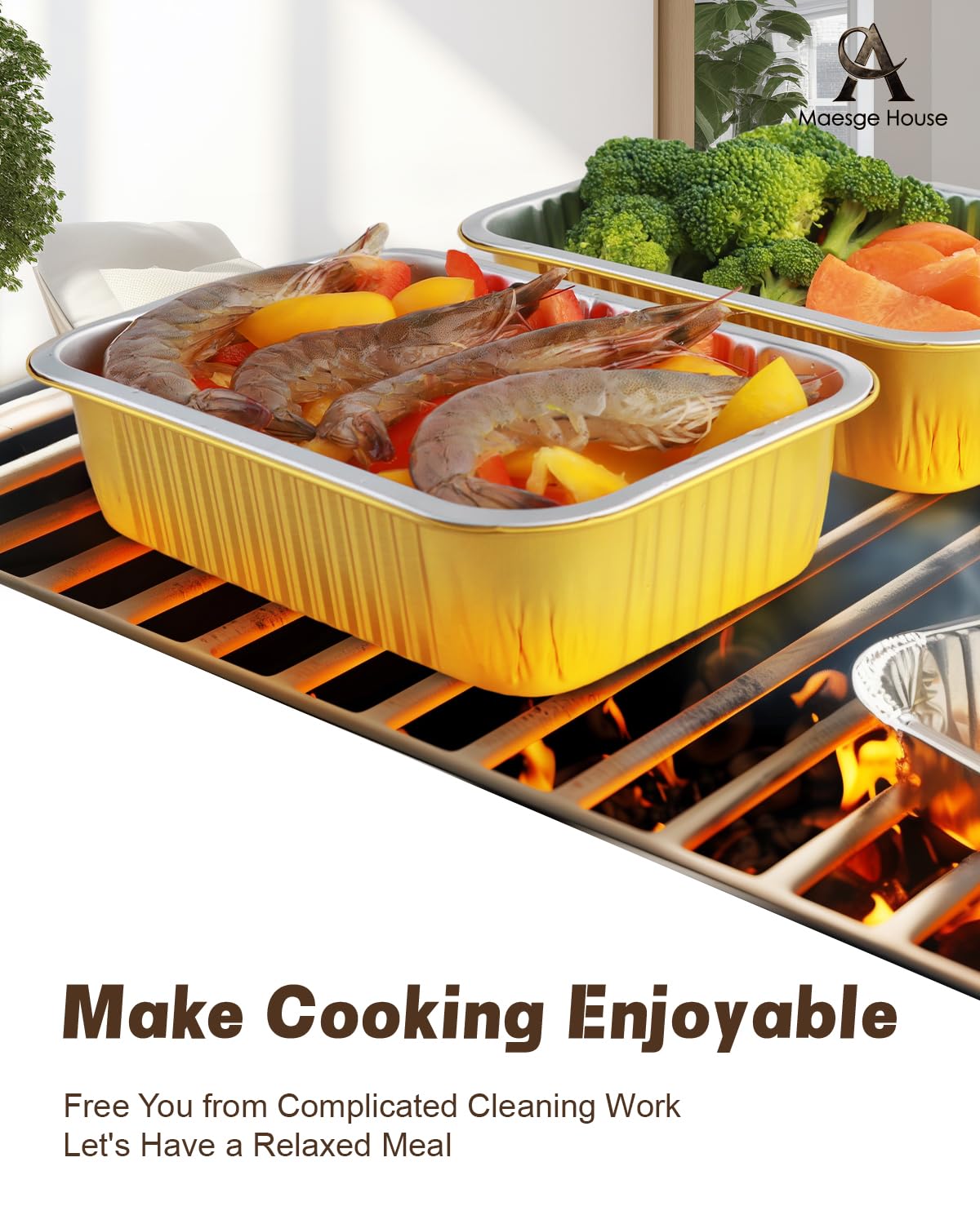 9x13 Aluminum Pans With Lids (15 PACK+15 LIDS) Hosting Disposable Baking Pans Chafing Dishes For Buffet Set Catering Aluminum Trays Foil Containers With Lids Steam