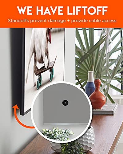 ECHOGEAR No Drill TV Drywall Mount - Slim No Stud Design Holds TVs Up to 100lbs with Nails - Easy Install with No Drilling Required