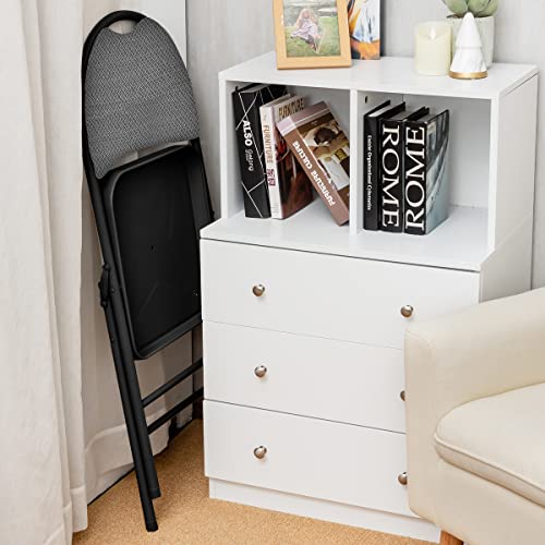 ARLIME 6 PCS Folding Chairs w/Padded Seats, Padded Folding Chair w/Handle Hole, Upholstered Seat, Steel Frame, Folding Chair for Home, Church, School, Office, Wedding Party, Courtyard Use, Grey