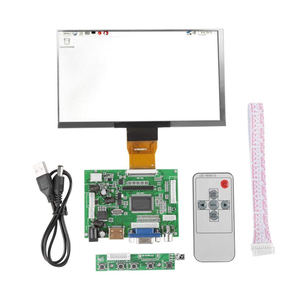 Acogedor 7 Inch LCD Display Screen TFT Monitor With Driver Board HDMI VGA Controller Board For Raspberry Pi