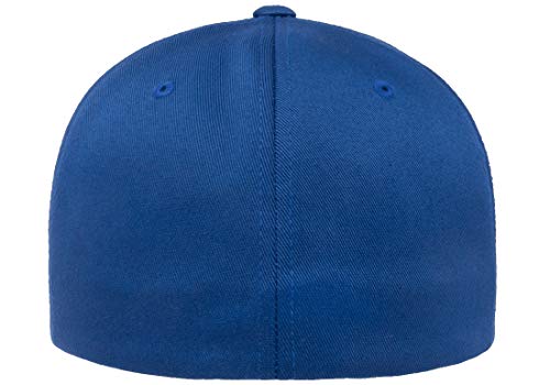 2005-09 Ford Mustang Hardtop Classic Outline Design Flexfit 6277 Athletic Baseball Fitted Hat Cap Royal L/XL