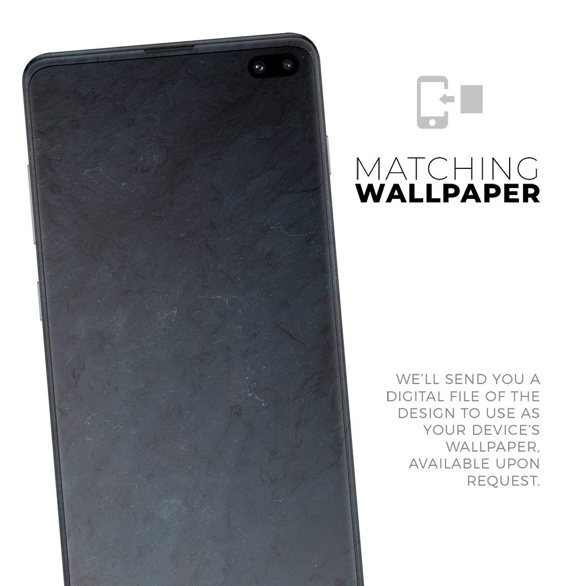 DesignSkinz Midnight Navy Grunge Surface Protective Vinyl Decal Wrap Skin Cover Compatible with The Samsung Galaxy S20 (Screen Trim & Back Glass Skin)
