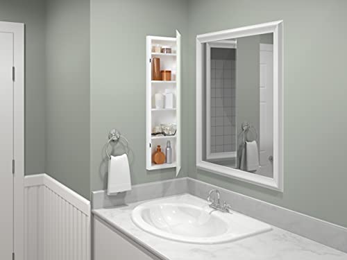 American Pride, 12 x 36 in, Frameless Beveled Mirror Medicine Cabinet, 12 in. x 36
