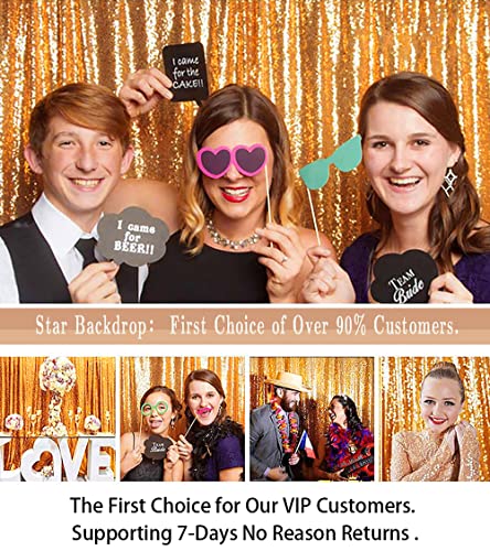 4FTx7FT-Gold-Sequin Backdrop Fabric Curtain Photo Backdrop Sequins Elegant Backdrops 4x7