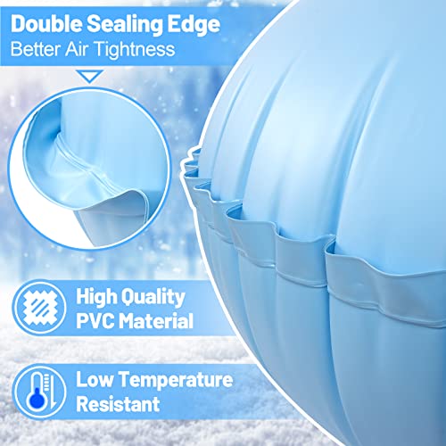 2pcs 4ft Dia. Pool Air Pillows for Above Ground Pools & Patio Furniture Cover Airbag - Winter Closing Winterizing Kit with Ropes, Thicken PVC Ice Equalizer Support Swimming Pool Covers