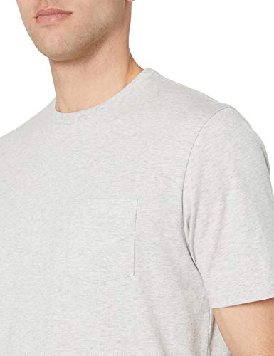 Amazon Essentials Men's Regular-Fit Short-Sleeve Crewneck Pocket T-Shirt, Pack of 2, Bright Green/Light Grey Heather, XX-Large