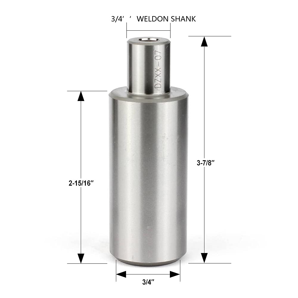 Weldon Shank Adapter JESTUOUS for 3/4 Inch Annular Cutter Extension Alloy Steel Heavy Duty Tool