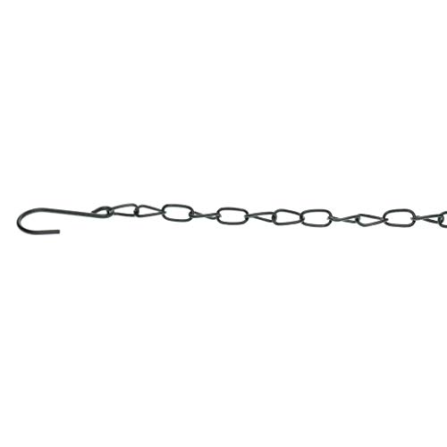 4X Iron Chain Hanging Glass Candlestick Candle Holder Lantern Lamp- Black