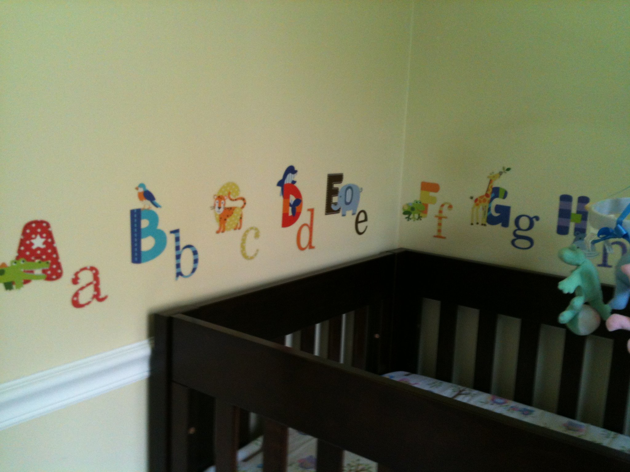 Animal Alphabet Nursery Peel & Stick Wall Art Sticker Decals for Boys and Girls (Alphabet)