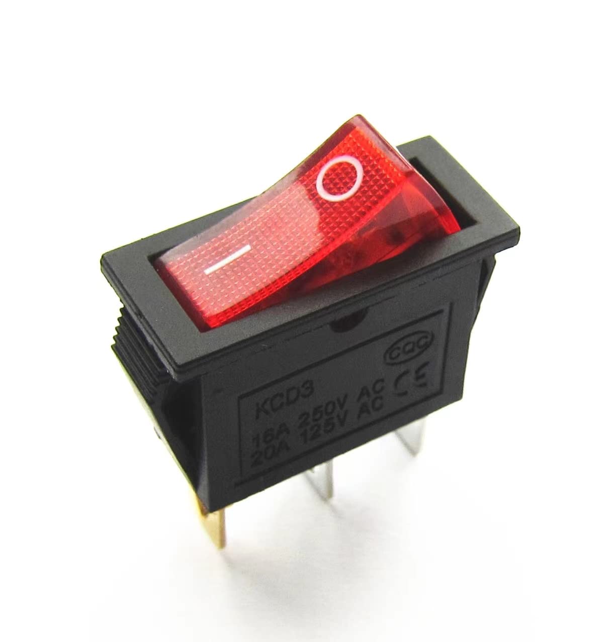 120927-24 120 Volt Rocker Switch Lighted On Off for Electric Fireplaces FMI Desa (2PCS )