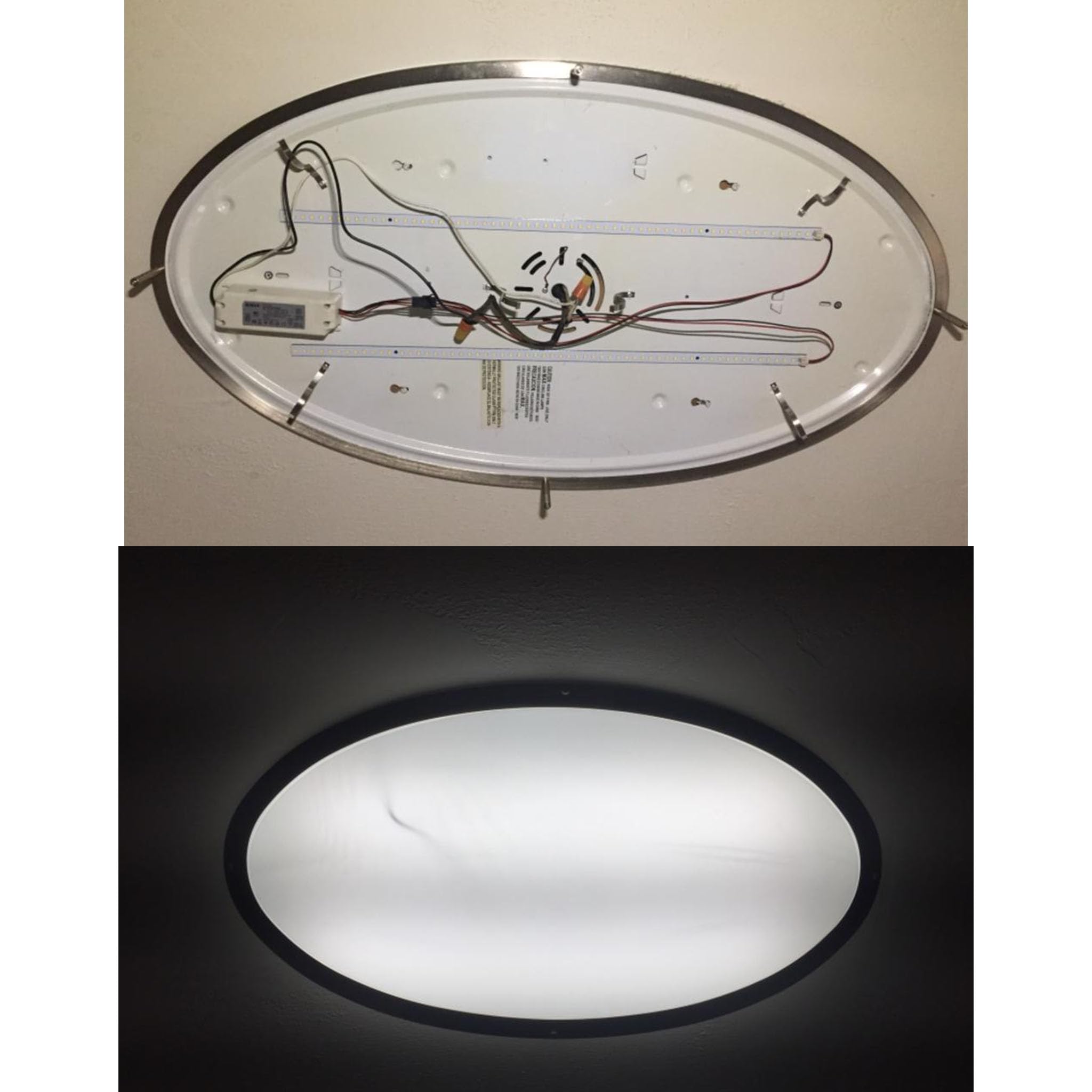 WareLight LED Magnetic Strip Retrofit Kit for Linear Ceiling Fixtures - 25 Watt, 4000K Lighting, 2 Foot, 2 Strips