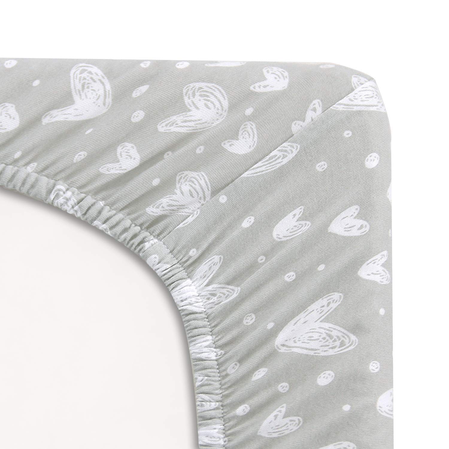 2 Pack Nursing Pillow Cover for Boppy Pillow 100% Cotton & Bassinet Sheets Compatible with Halo BassiNest Swivel, Glide Sleeper, 2 Pack