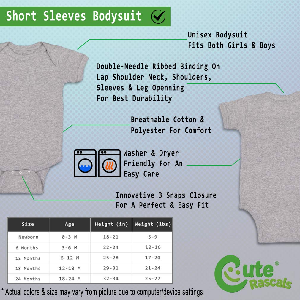 Custom Baby Bodysuit Your Workout is My Uncle's Warm up Funny Cotton Boy & Girl Baby Clothes Oxford Gray Design Only 6 Months