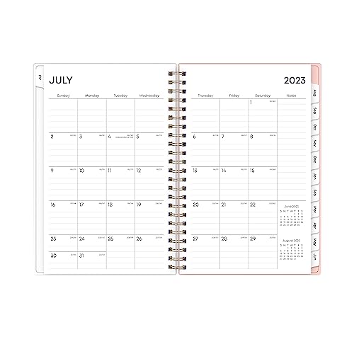 2023-2024 Blue Sky™ Weekly/Monthly Planning Calendar, 5" x 8", Roosevelt Multi Frosted, July 2023 to June 2024, 144277