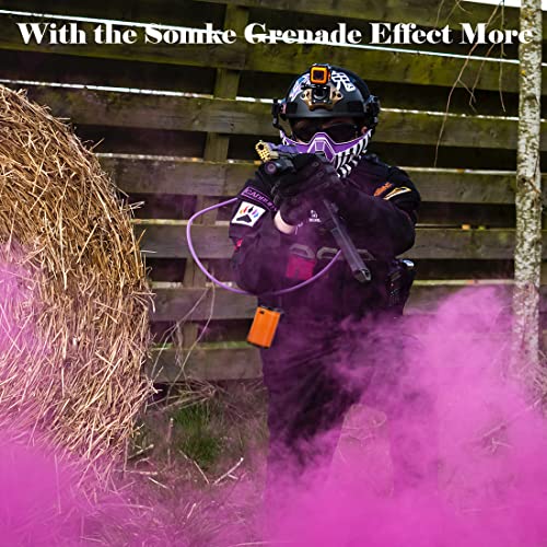 ARMARD Airsoft Grenade,Gel Blaster Grenade Launcher,Paintball Grenade,Metal Pull Ring, 6mm BBS Tactical Whirligig Impact Grenade, 7mm Gel Shower for Strike Game