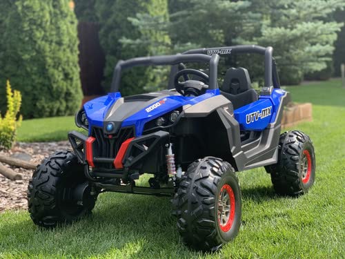 4X4 2022 Upgraded Kids Electric Ride on car RC Remote Power Wheel 24v XL Buggy Style Kids Ride on car RZR 2 Adjustable seats 24VOLT Rubber Tires Holds 160 lb mp3 Bluetooth 9 mph