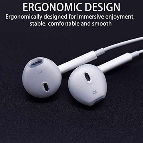 EKIND 4 Pcs Ear Cover Tips Anti-Slip Silicone Soft Replacement Sport Earbud Tips Compatible for iPhone 7 / 6S / 6 Plus / 5S / 5C / 5 Headphones Earphones Protective Accessories Tips (Clear)